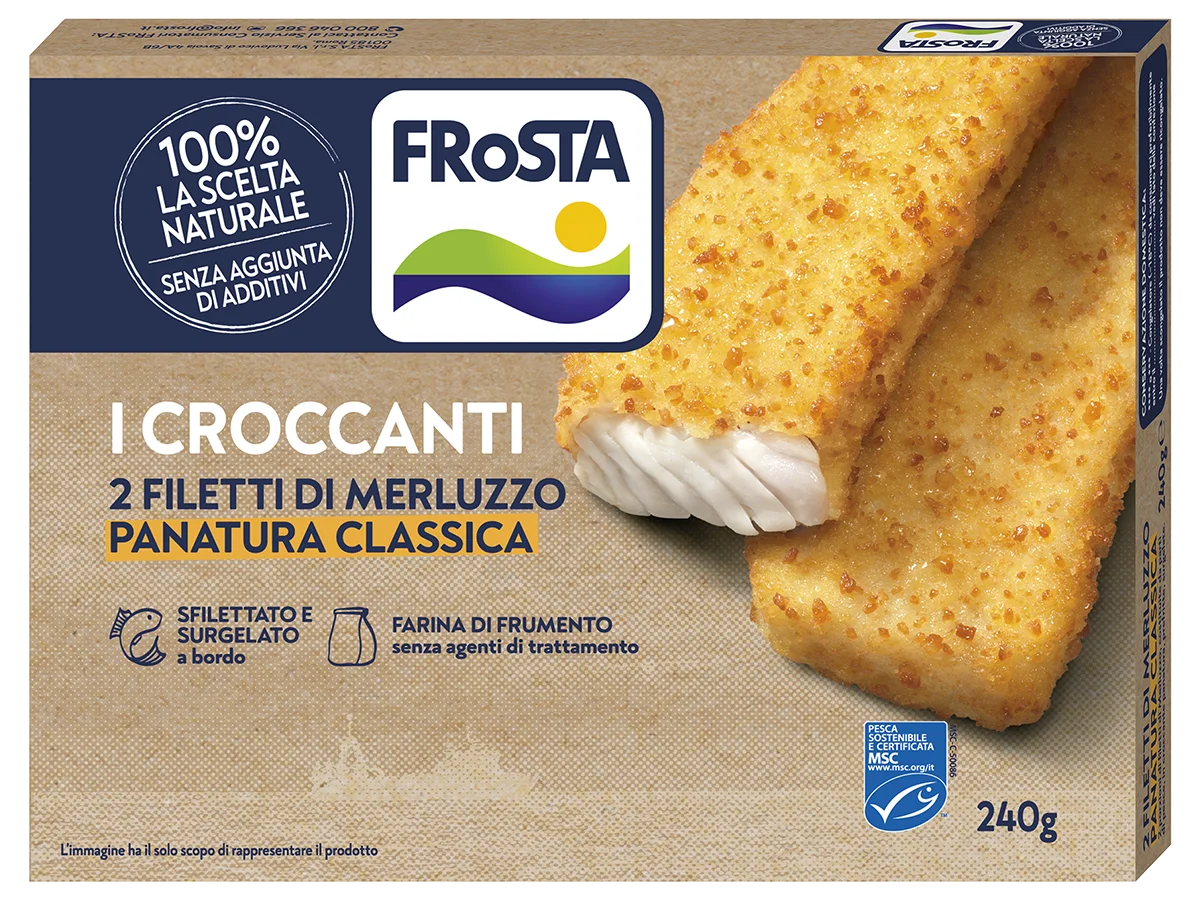 Filetti di merluzzo surgelati panati e croccanti | FRoSTA
