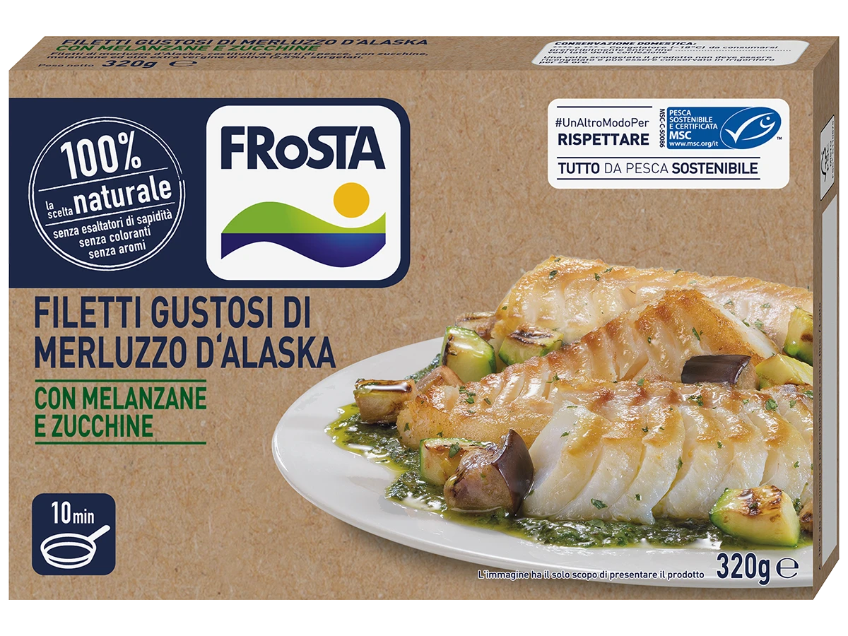 Filetti di merluzzo d'Alaska con melanzane e zucchine | FRoSTA
