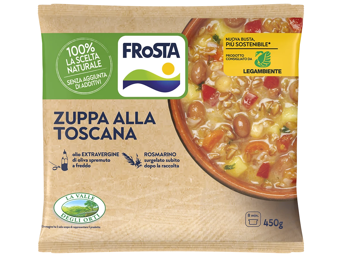 Zuppa Toscana surgelata, farro, fagioli e verdure | FRoSTA
