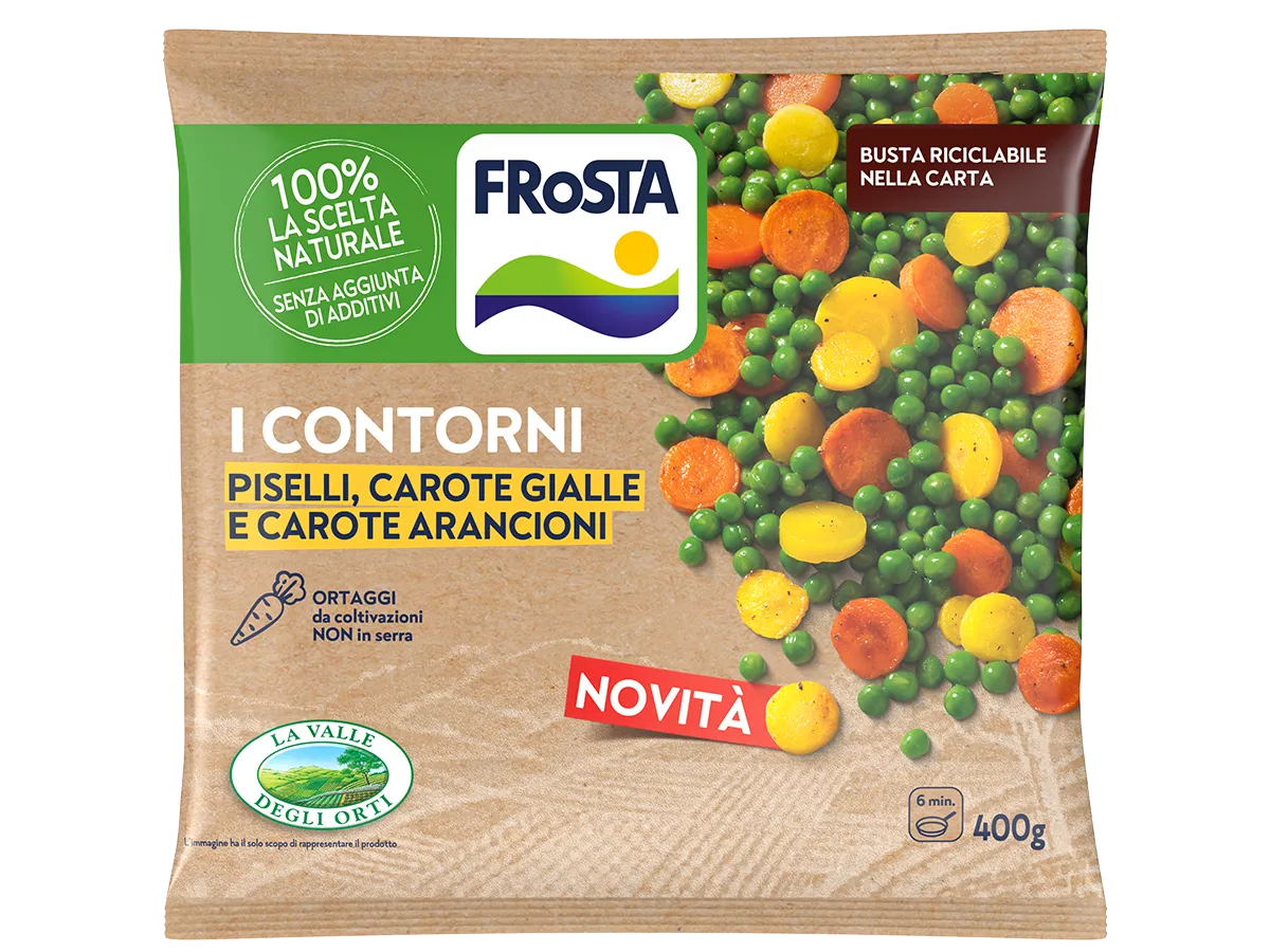 Contorno surgelato piselli e carote | FRoSTA